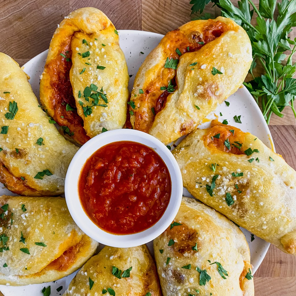 Super Easy Pepperoni Calzones - Daddio's Kitchen