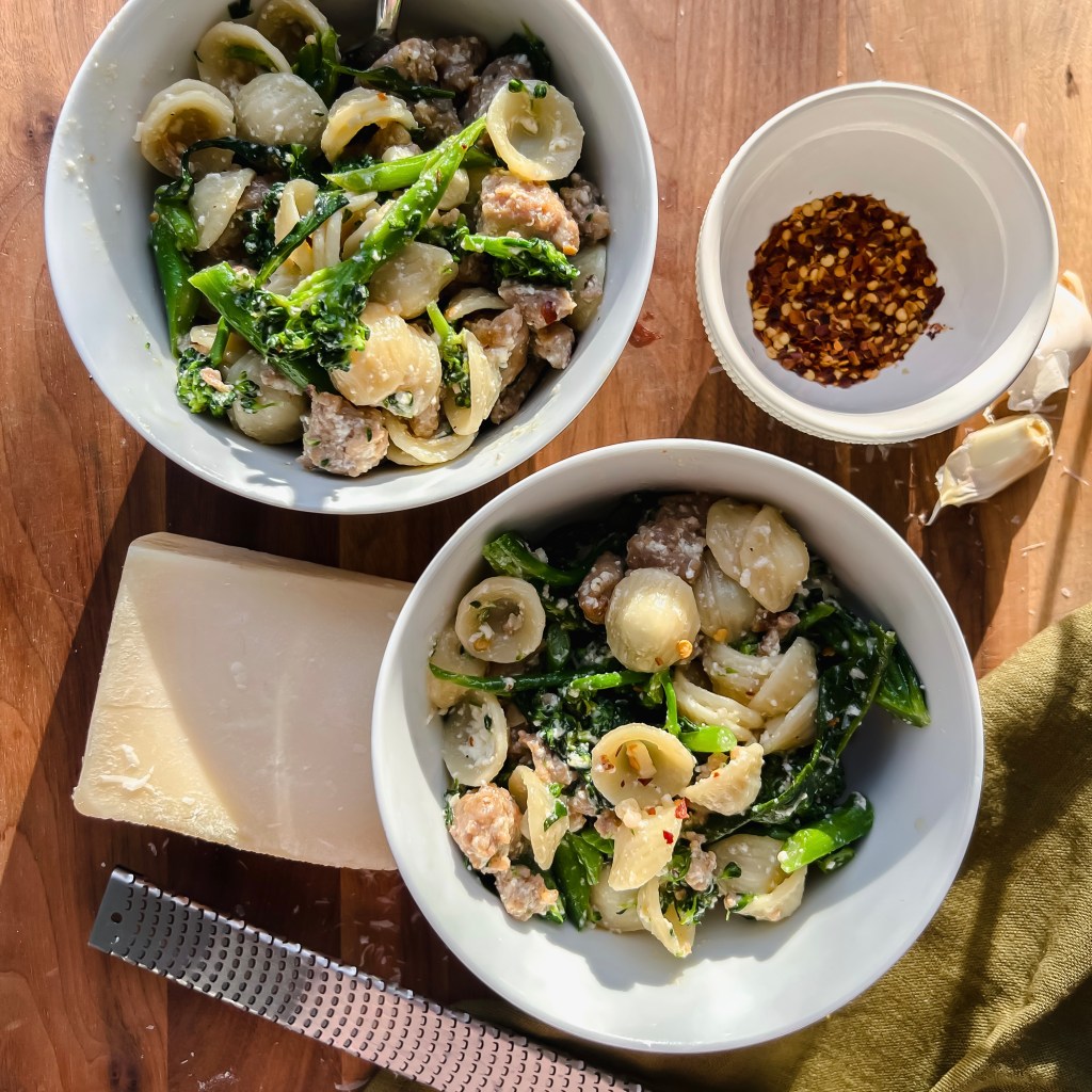 Sausage & Broccoli Rabe Pasta - Daddio's Kitchen